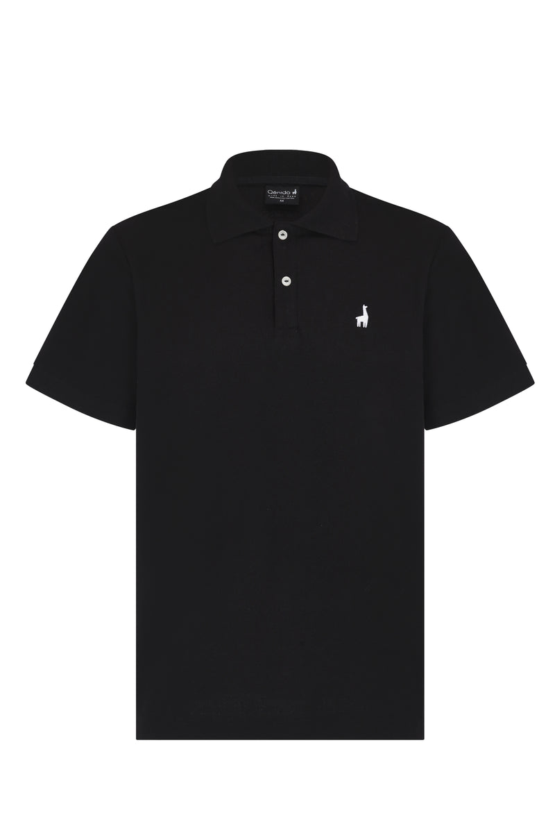 Polo Piqué Clásico Negro – Qénido